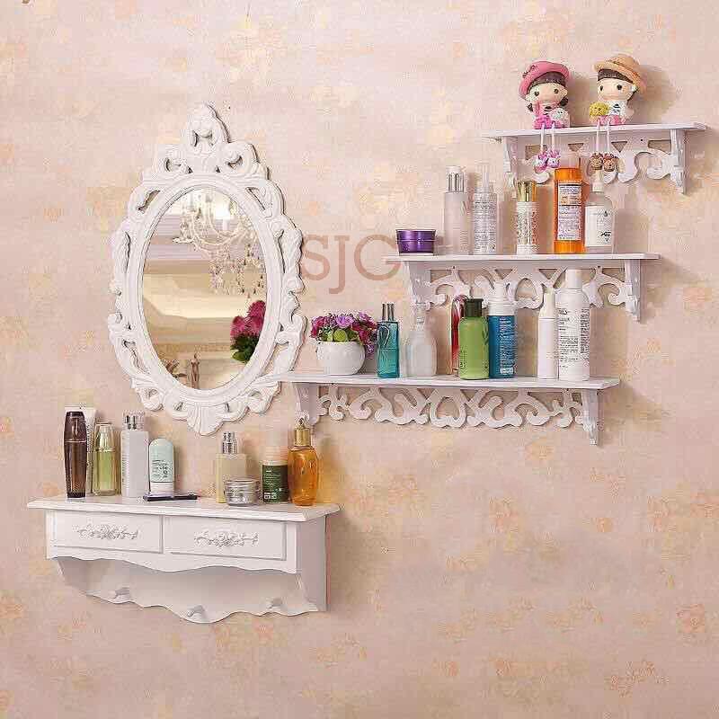 3Pcs Wooden Wall Shelf Display Hanging Rack Storage Goods Holder ...